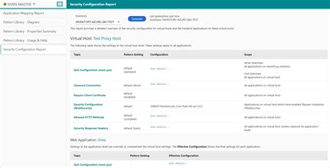 Security Configuration Report Nevis Documentation Security Configuration Report Nevis Documentation