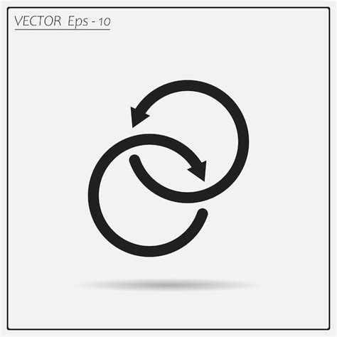 Premium Vector Arrow In A Circle Return Symbol Vector Illustration On A Light Background Eps 10