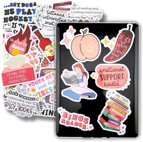 Triluckydeco Smutty Book Stickers For Kindle Adultbookish