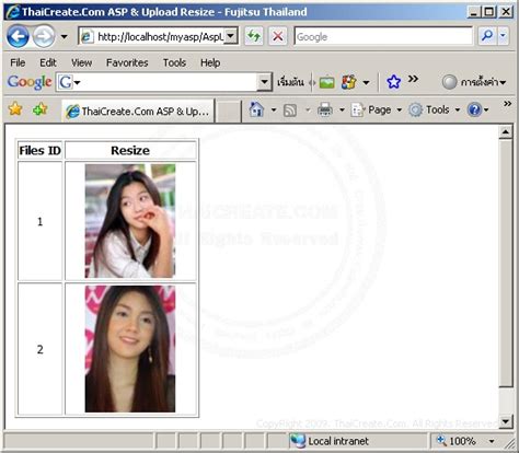 asp resize image and insert to database