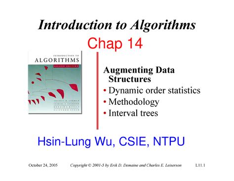 Chap14 Introduction To Algorithms Augmenting Data Structures Dynamic