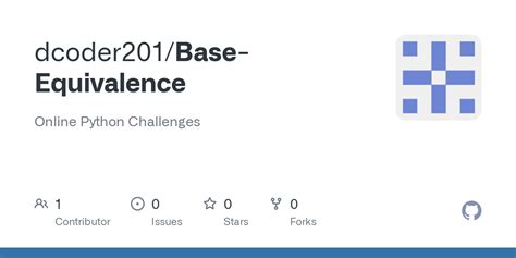 Github Dcoder201base Equivalence Online Python Challenges