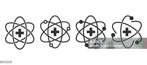 의료 혁신 아이콘 집합입니다 의료 및 분자 기호입니다 건강 관리 및 의료 혁신 개념 앱 및 웹을 위한 플랫 아이콘 요소입니다 벡터 일러스트 레이 션 0명에 대한 스톡 벡터