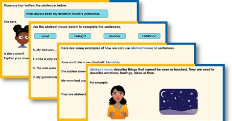 Year 3 Recognising And Using Abstract Nouns Teaching Powerpoint