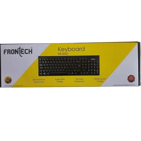 Black Frontech Kb 0002 Wired Usb Gaming Keyboard Size Regular At Rs 299 In Secunderabad