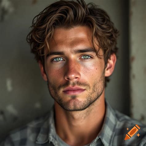 Young Man Brown Hair In Country Living Style Culture And Identity