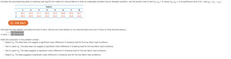 Solved Calculate The Test Statistic And Determine The Chegg
