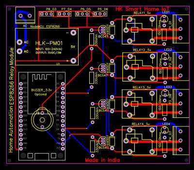 PCB ESP IOT Relay PCB Resources EasyEDA