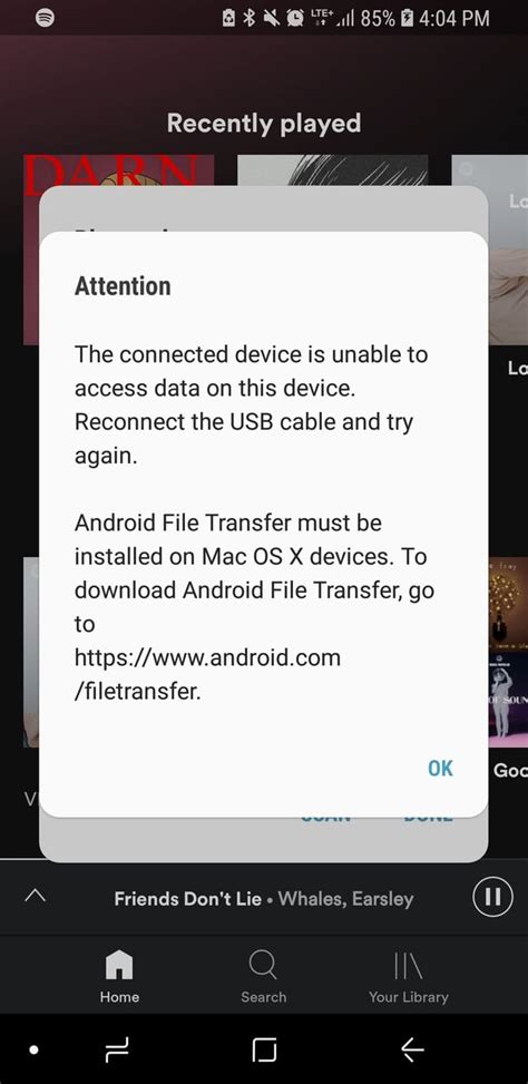 How Do I Disable This Error Whenever I Plug It Into My Car Rsamsung