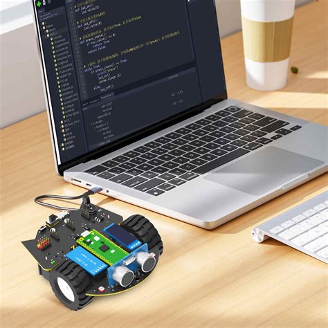 Raspberry Pi Pico Robot Car Diy Robotic Electronic Kit Education