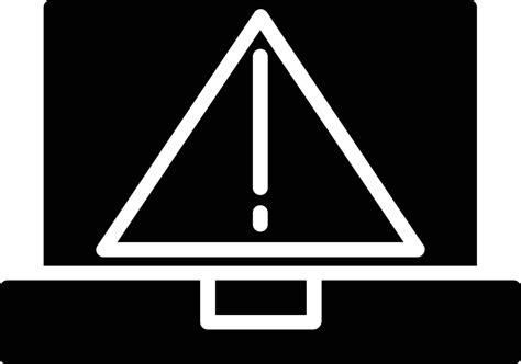 Warning Glyph Icon 10929727 Vector Art At Vecteezy