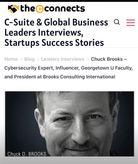 Chuck Brooks On Linkedin Cybersecurity Consulting Thoughtleader