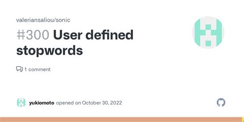 User Defined Stopwords Issue Valeriansaliou Sonic GitHub