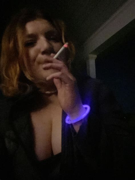 By The Light Of My Cigarette And Glow Stick Bracelet Rsmokeandcleavage
