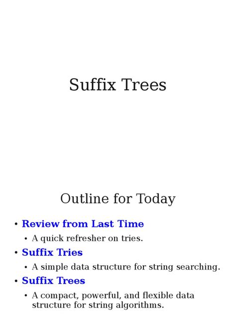 Suffix Tree Pdf Computer Data Mathematical Logic