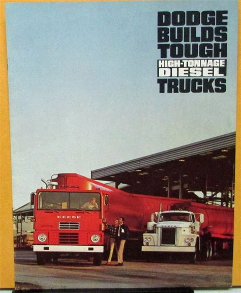 1966 1967 Dodge Truck High Ton Diesel Model Cn Cnt Ln Lnt Lv Lvt Sales Brochure