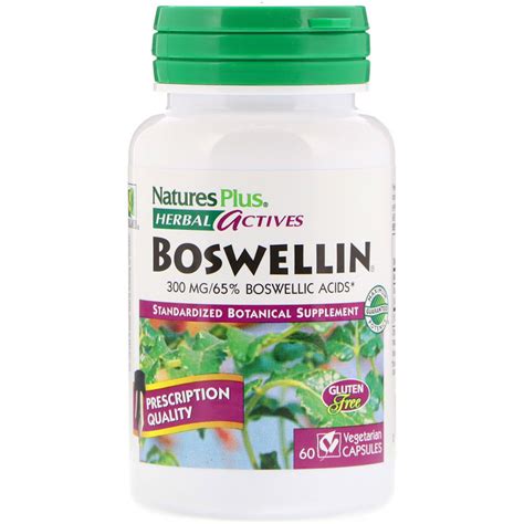 Natures Plus Herbal Actives Boswellin 300 Mg 60 Vegetarian
