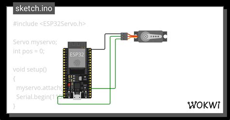 Dindhadtopik 5 Servo Wokwi Esp32 Stm32 Arduino Simulator