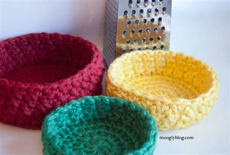 Free Pattern Birds Nest Bowl Set Crochet Container Pattern