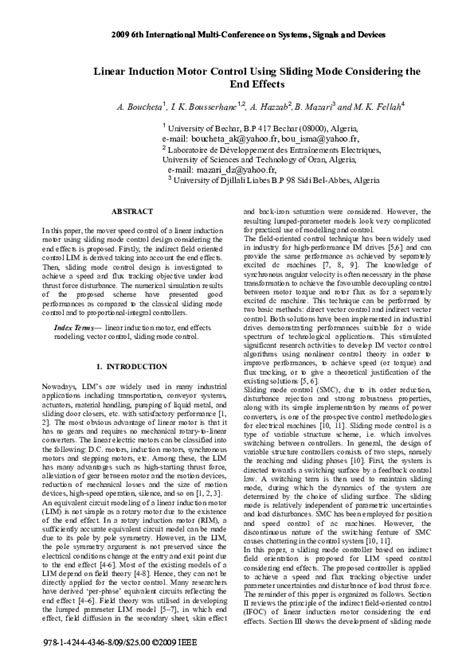 pdf linear induction motor control using sliding mode considering the