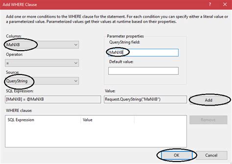 Ngôn ngữ ASP NET SQL Data Source