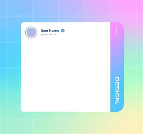 Social Media Frame Isolated Template Colorful Social Media Interface 37741701 Vector Art At
