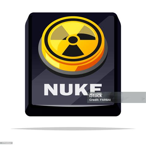 Nuke Button Vector Isolated Illustration Stock Illustration Download