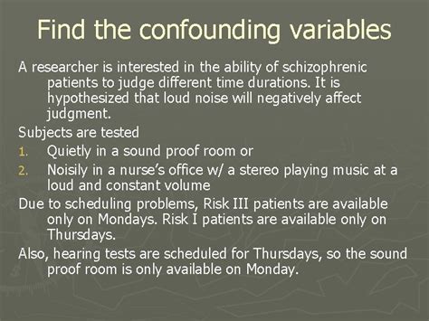 Chapter 8 Experimental Design Confounding Variables And Internal