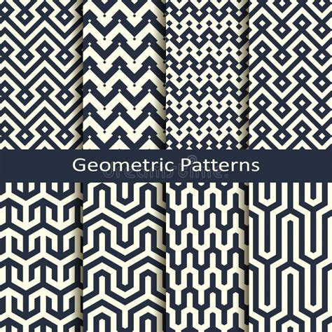 Geometric Seamless Patterns Vector Stock Vector Illustration Of Pattern Fabric 57643238