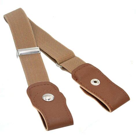 Cintura Elastica Senza Fibbia Per Cintura Beige