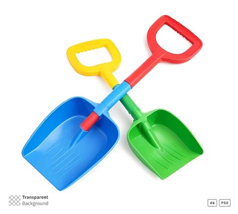 3d Rendering Beach Sand Shovels Premium Ai Generated Psd