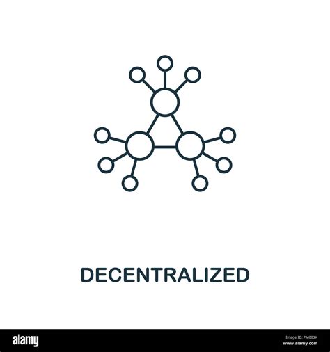Decentralized Outline Icon Monochrome Style Design From Crypto Currency Collection Ui Pixel