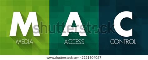 Mac Media Access Control Network Data Stock Vector Royalty Free