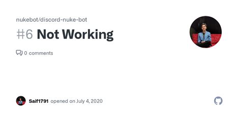not working · issue 6 · nukebot discord nuke bot · github