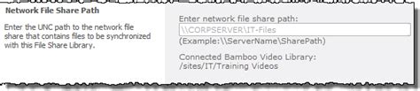 Network File Share Path Bamboo Solutions