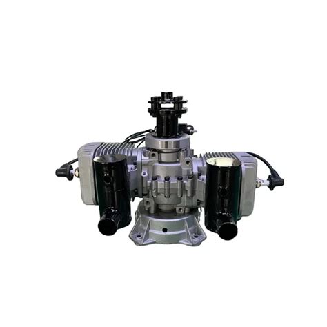 Two Cylinder 120cc Two Stroke Gasoline Engine For Fixed Wing Drones Naturally Air Cooled Drone