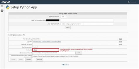Cara Setting Python Di Cpanel Yang Paling Gampang