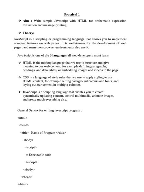 css practical 01 05 pdf java script control flow