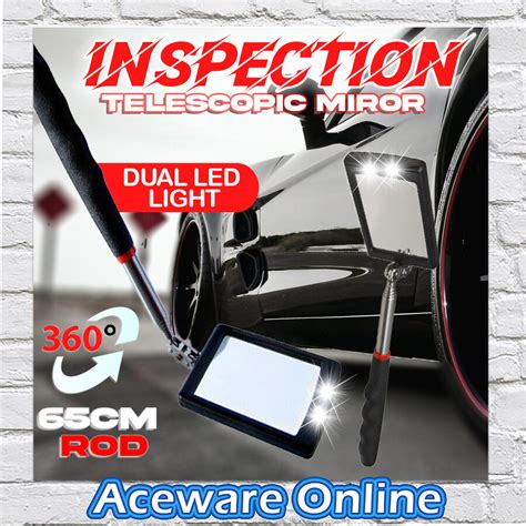 Telescopic Detection Mirror Led Inspection Magnification Telescopic Detection Cm Extend Cermin