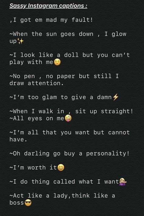 100 Sassy Captions For Instagram Artofit