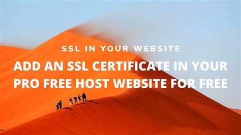 How To Issue A Ssl Cretificate To Profreehost Website Or In Secure Website Youtube