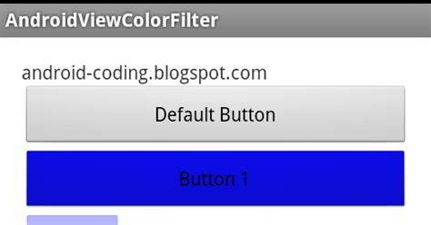 Android Coding Change Color Of View By Applying ColorFilter