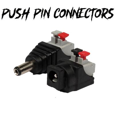 Easy Female Male DC Power Push Pin Connector Scare Company