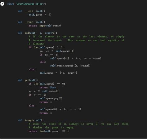Solved Class Countingqueue Object Def Initself