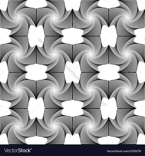Design Seamless Vortex Geometric Pattern Vector Image