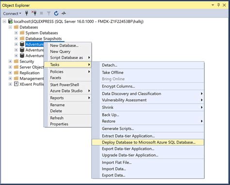 Get Your Own Adventureworks2022 Database By Deploying Bak To Azure Sql — Fluxbi