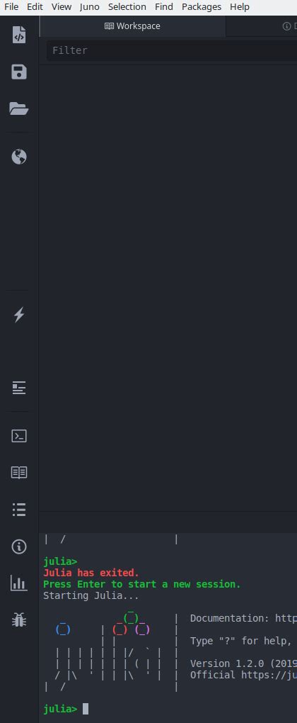 BUG Toolbar Icons Missing Issue JunoLab Juno Jl GitHub