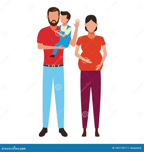 Personnage De Dessin Anim D Avatar De Famille Illustration De Vecteur Illustration Du