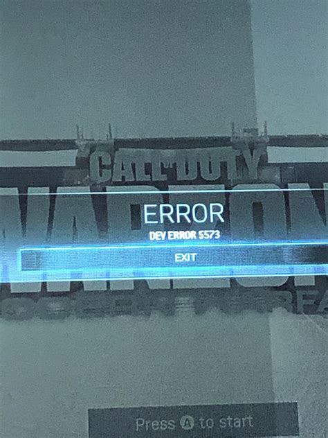 dev error 5573 please help r codwarzone