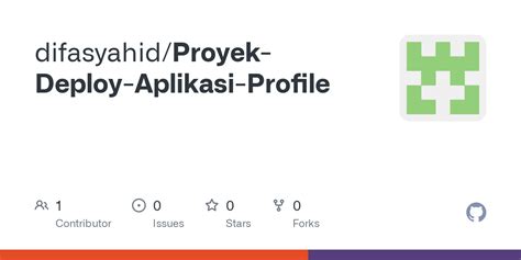 Github Difasyahidproyek Deploy Aplikasi Profile